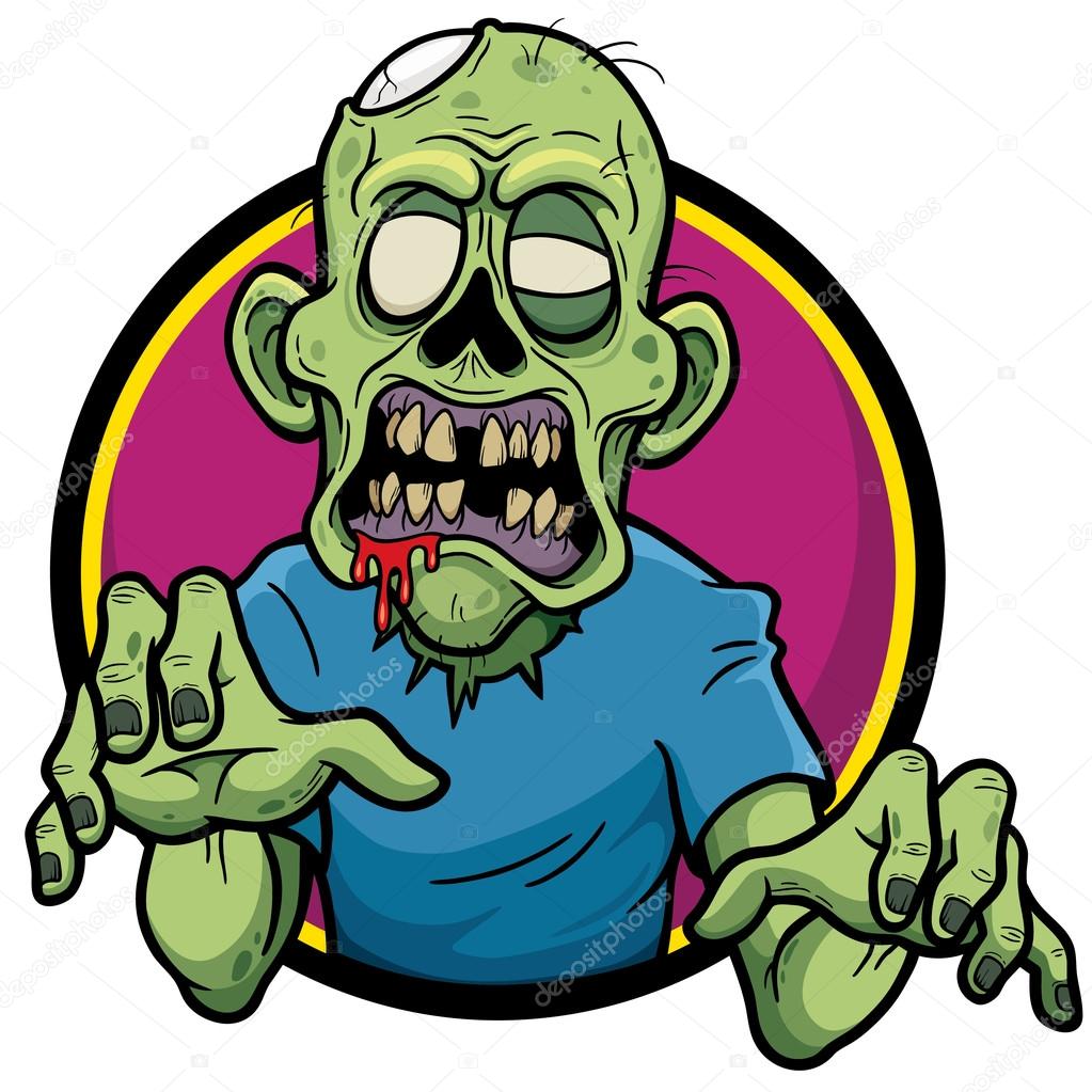 Green Zombie Cartoon Stock Vector Image by ©sararoom #86892088