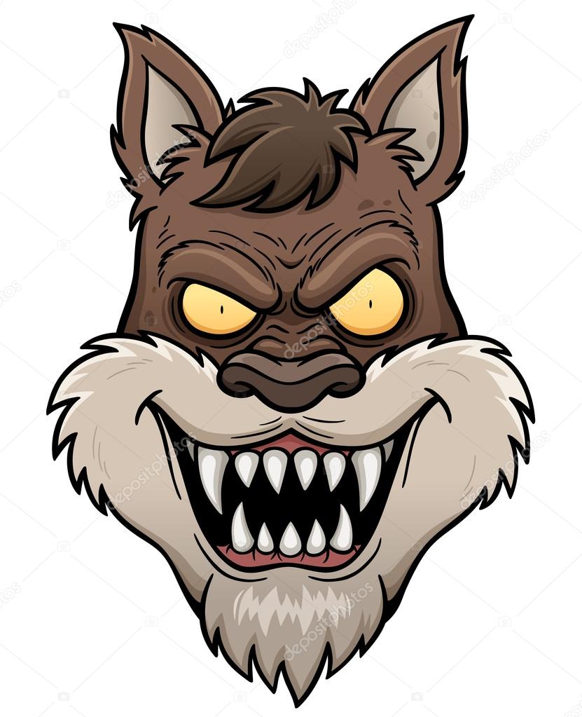 Scary Cartoon Werewolf
