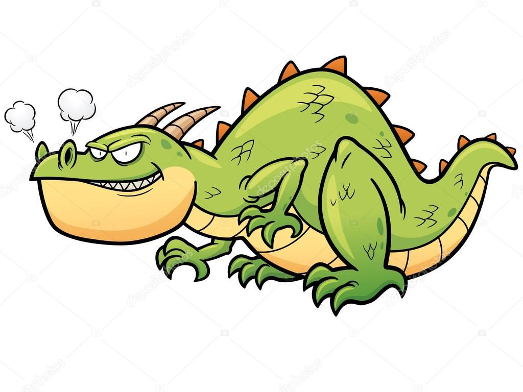 Cartoon Green Dragon Stock Vector Image by ©sararoom #88356554