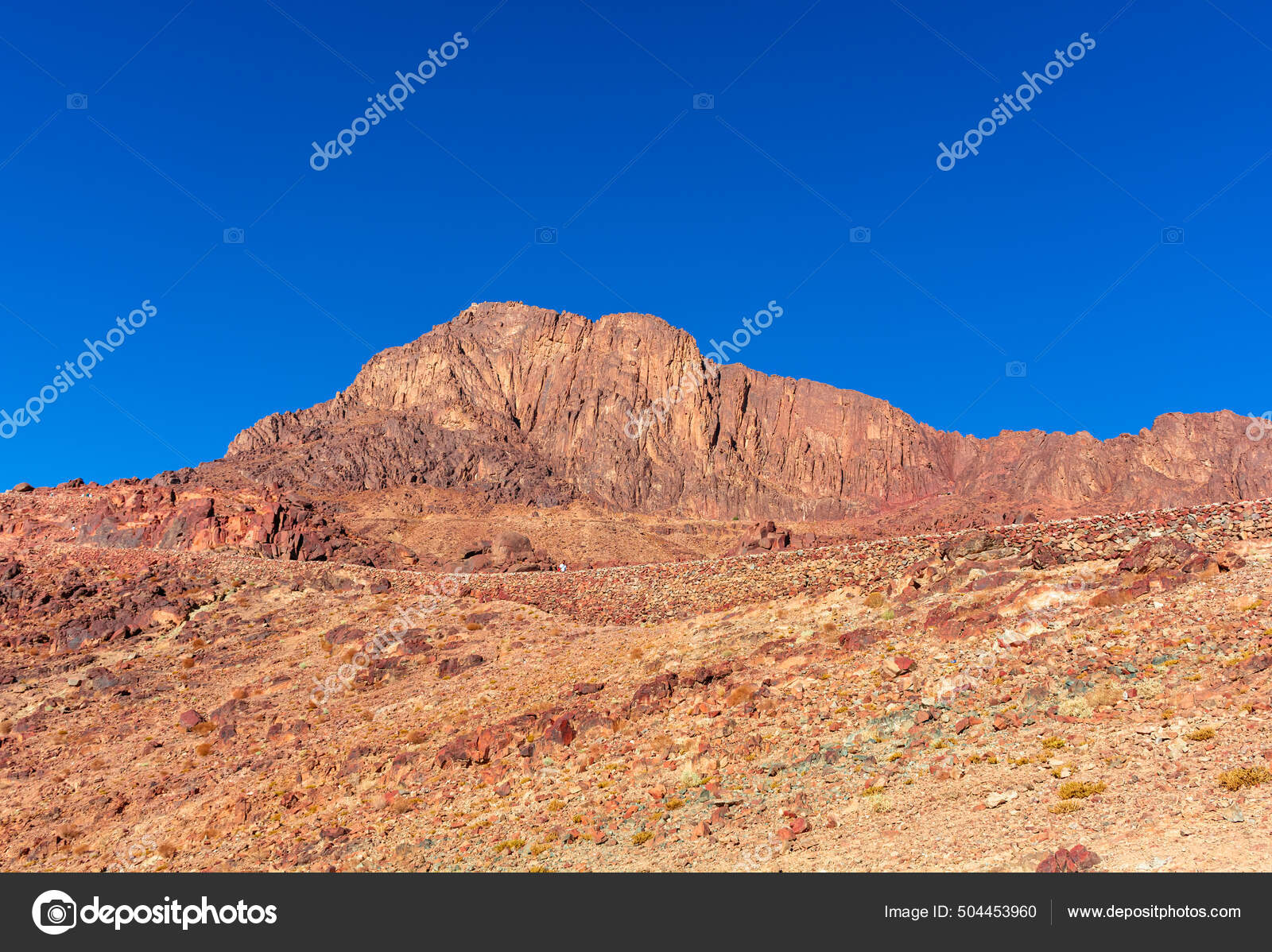 Egypt View Mount Moses Bright Sunny Day Stock Photo by ©ArturSniezhyn ...