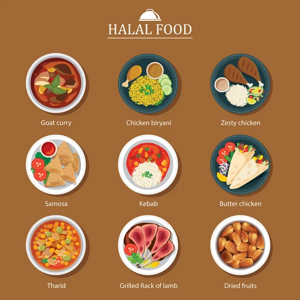 Middle eastern food Vector Art Stock Images | Depositphotos
