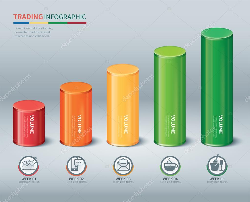 Trading cylindrical bars infographic Stock Vector Image by ©kaisorn4 ...