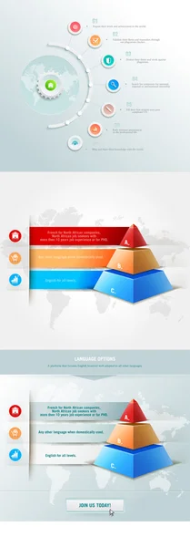 Infographics element with pyramid Stock Vector Image by ...