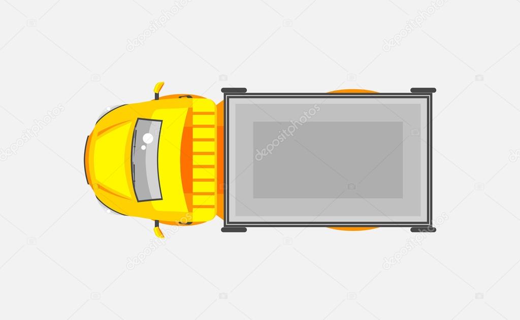 Truck Top View Vector