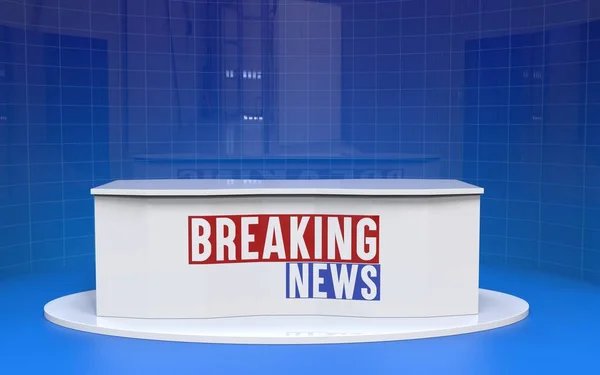 News Studio Backdrop Shows Wall Virtual News Studio Background ...