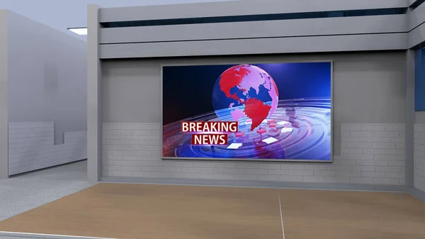 News Station Set Background