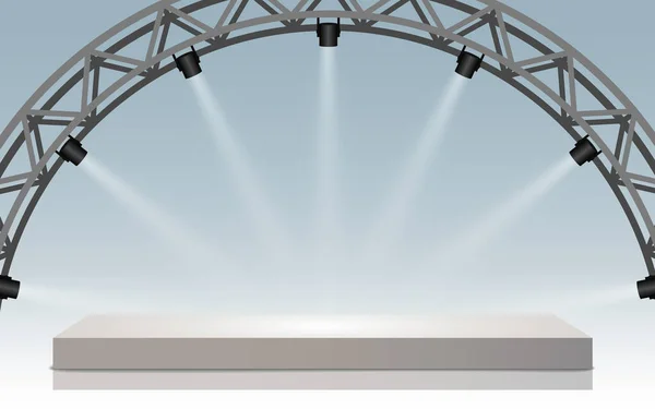 Speaker Spotlight Truss System White Background Stock Vector Image by ...
