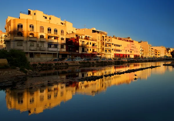 MARSAXLOKK, MALTA-dec 18: street in typical colorful maltese village ...