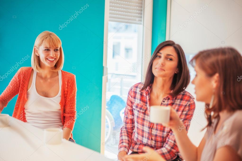 Female Friends At Home Stock Photo by ©Dangubic 79340988