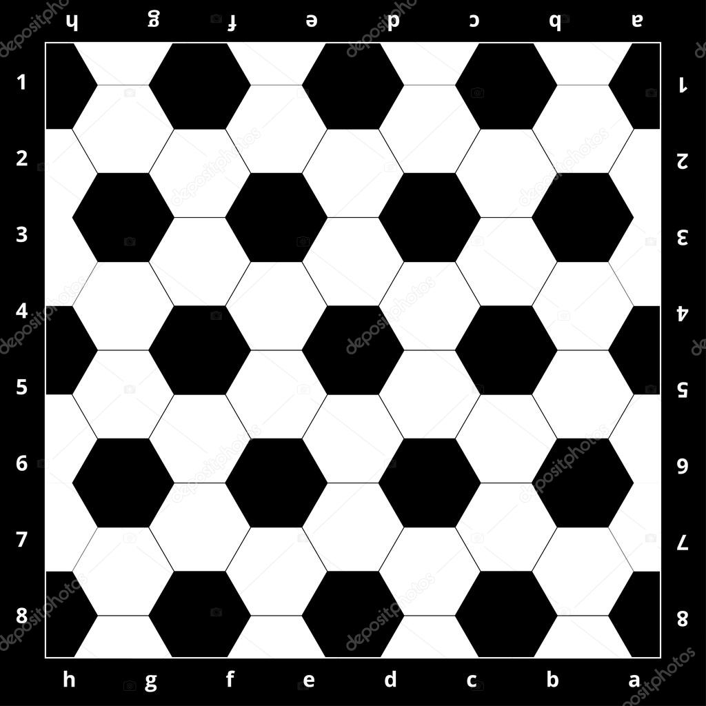 Chess Board with soccer ball texture — Stock Vector © Skydesigne #114081810