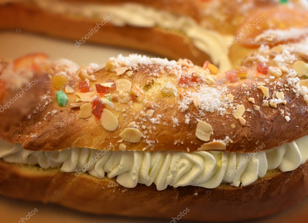 "Roscon de Reyes, pastel tradicional espa ol para celebrar el d a de la ...