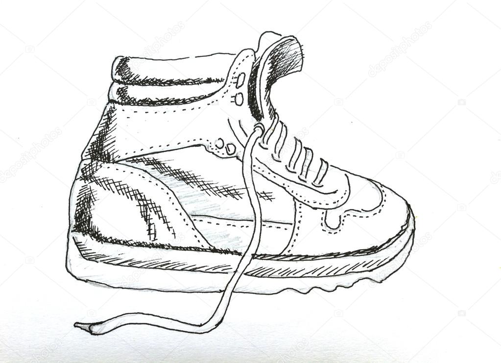 Shoes drawing — Stock Photo © sirichai2514 #81496646