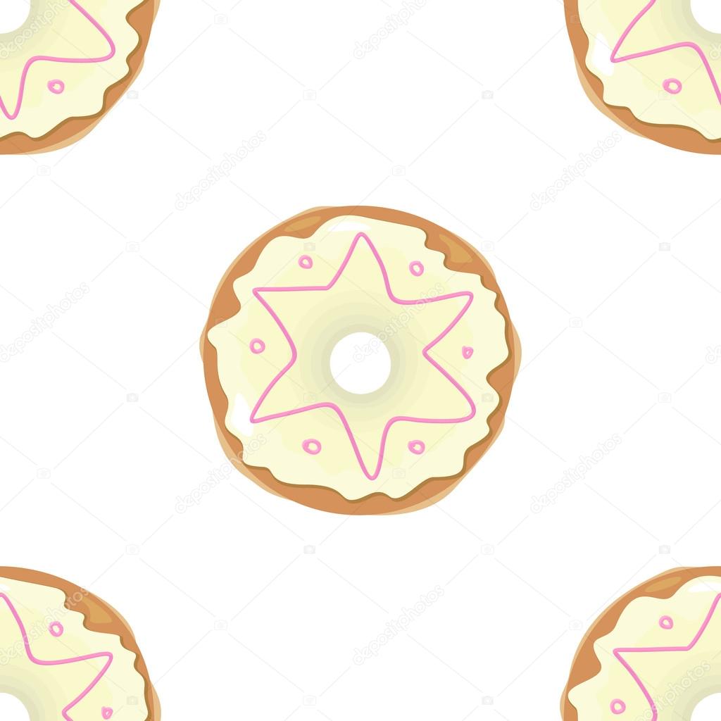 Donut Seamless Background Texture Pattern Stock Vector Image by ...