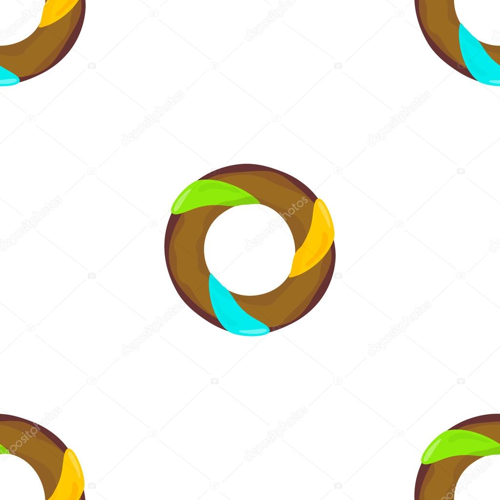 Donut Seamless Background Texture Pattern Stock Vector Image by ...