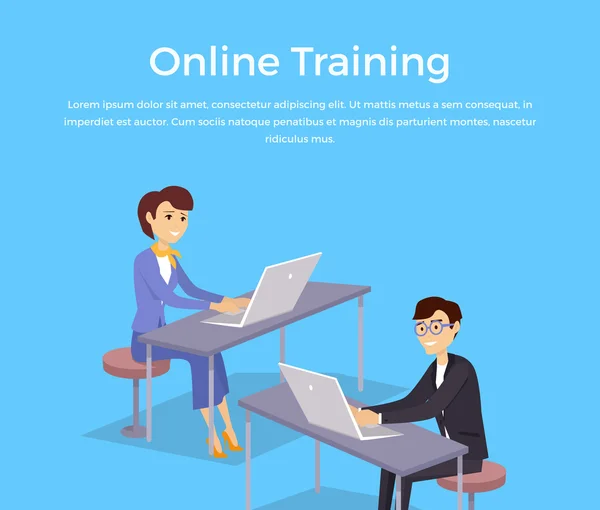 Online training banner Vector Art Stock Images | Depositphotos