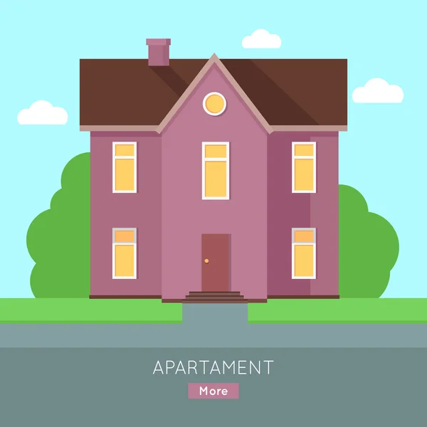 House with terrace Vector Art Stock Images | Depositphotos