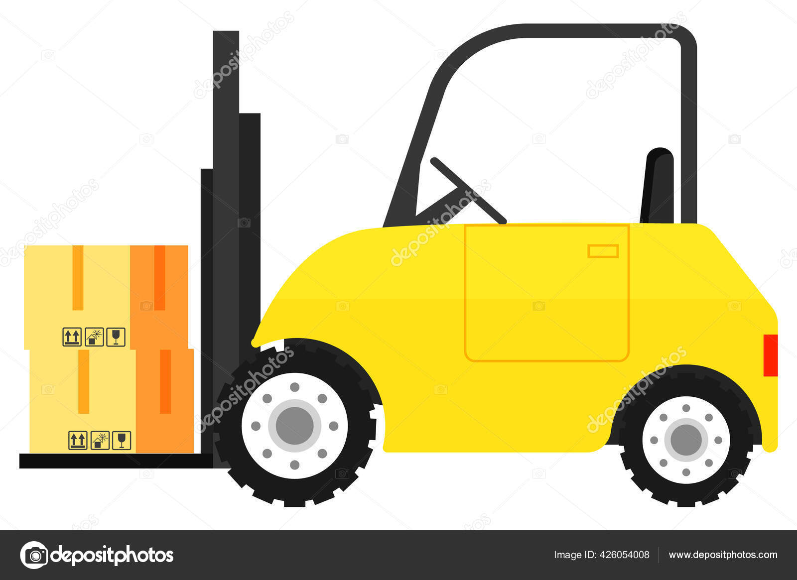 Transportation Machine, Logistics Worldwide Vector Stock Vector by ...