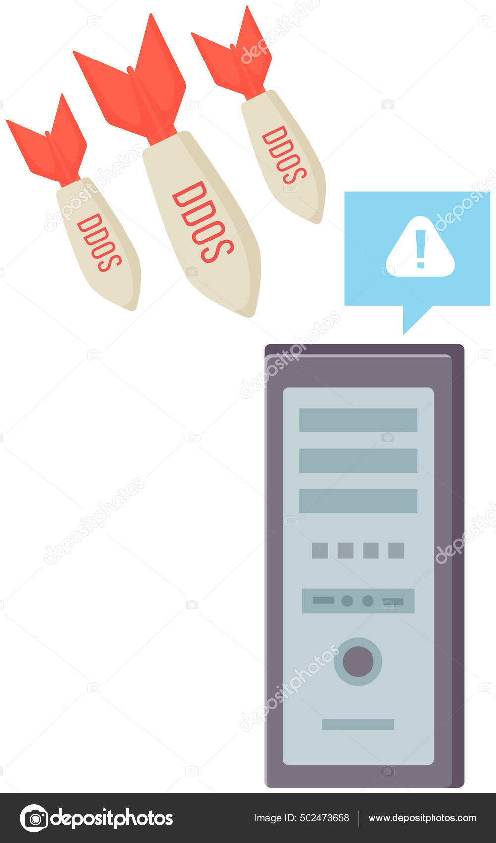 Distributed denial of service, hacking isolated flat vector ... Distributed denial of service, hacking isolated flat vector ...