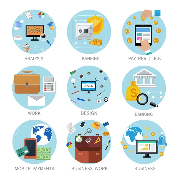 9 finance and banking icons Stock Vector Image by ©robuart #57813081