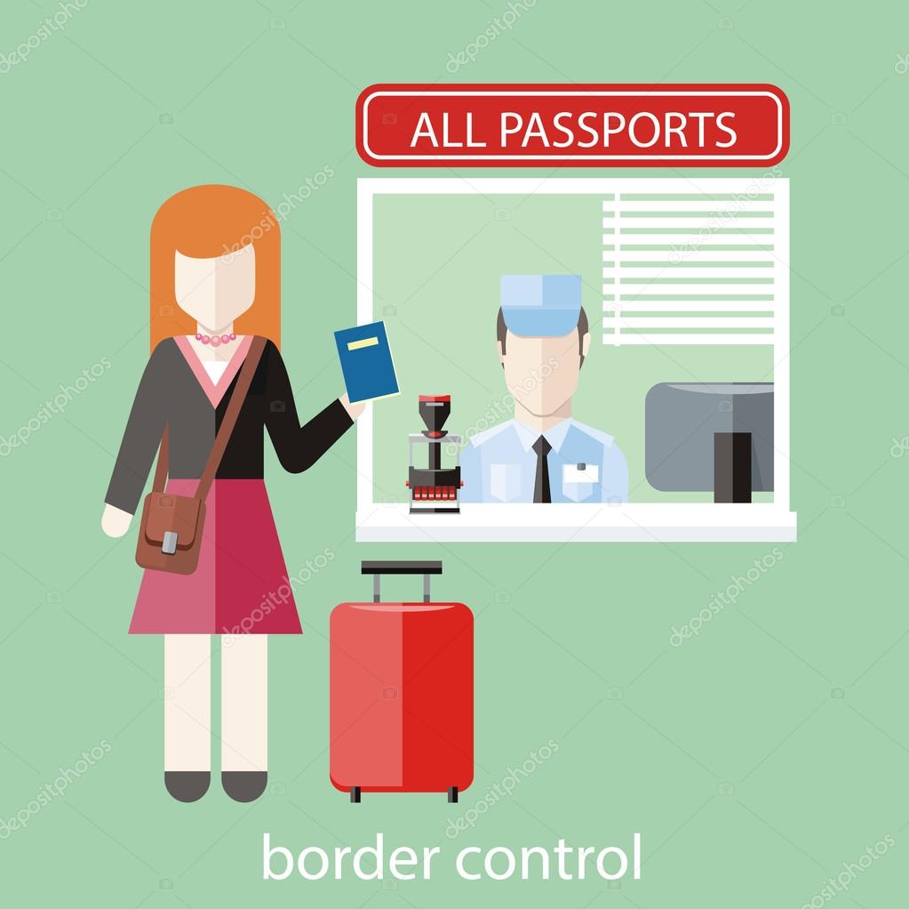 Border control concept Stock Vector by ©robuart 68145523