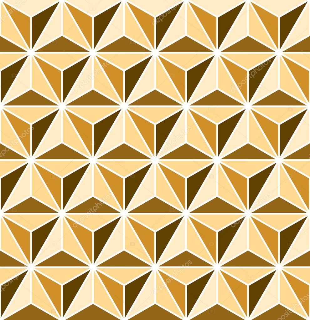 Seamless faceted gold triangle Art Deco pattern — Stock Vector ...
