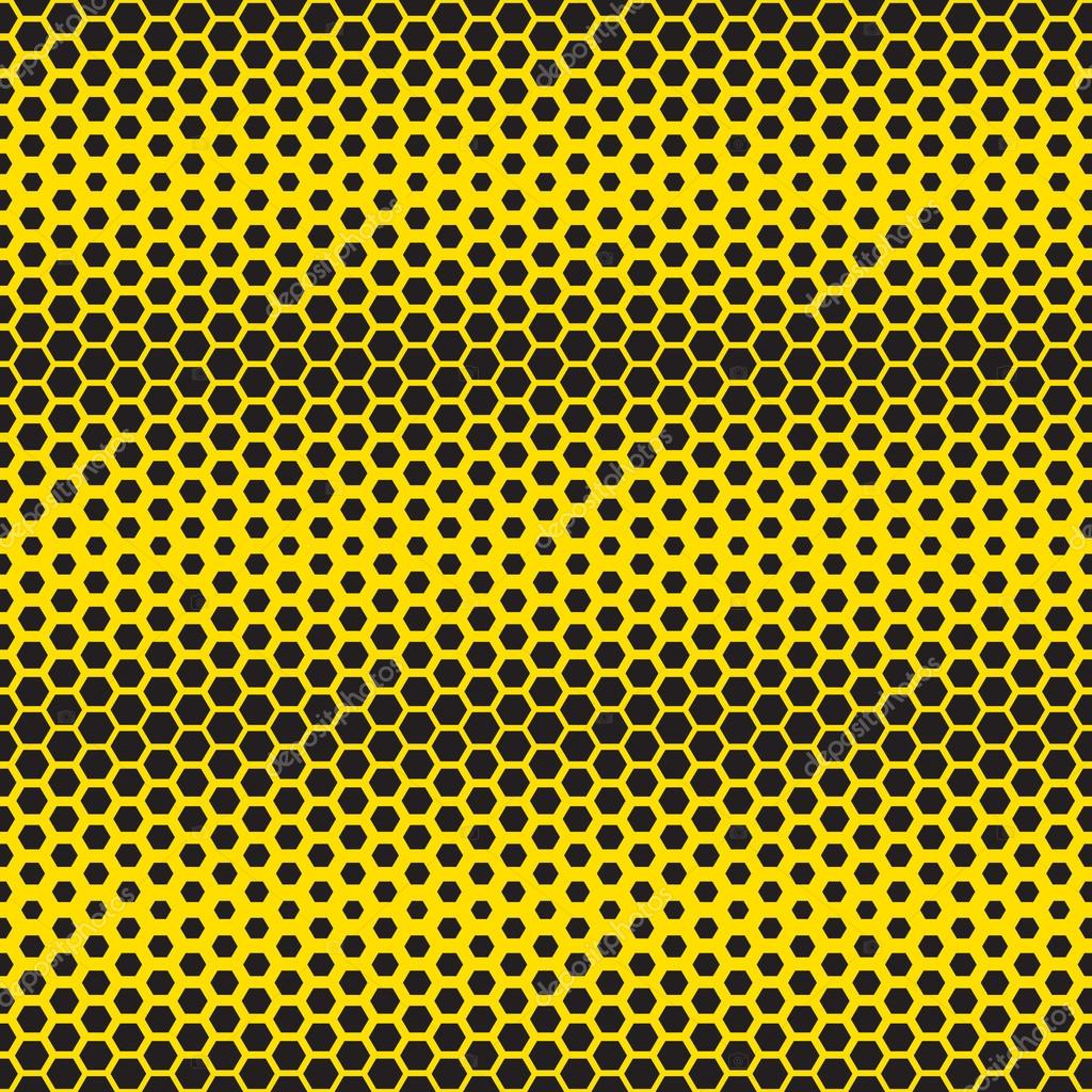 Seamless honeycomb gradient pattern background texture, Black and ...