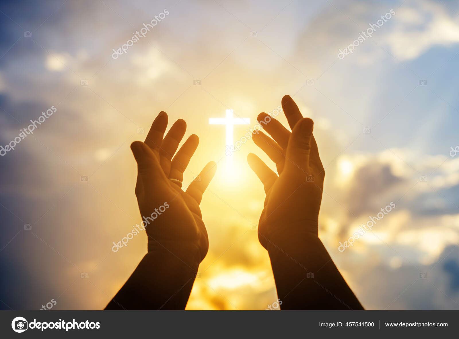 Human Hands Open Palm Worship Eucharist Therapy Bless God Helping Stock ...
