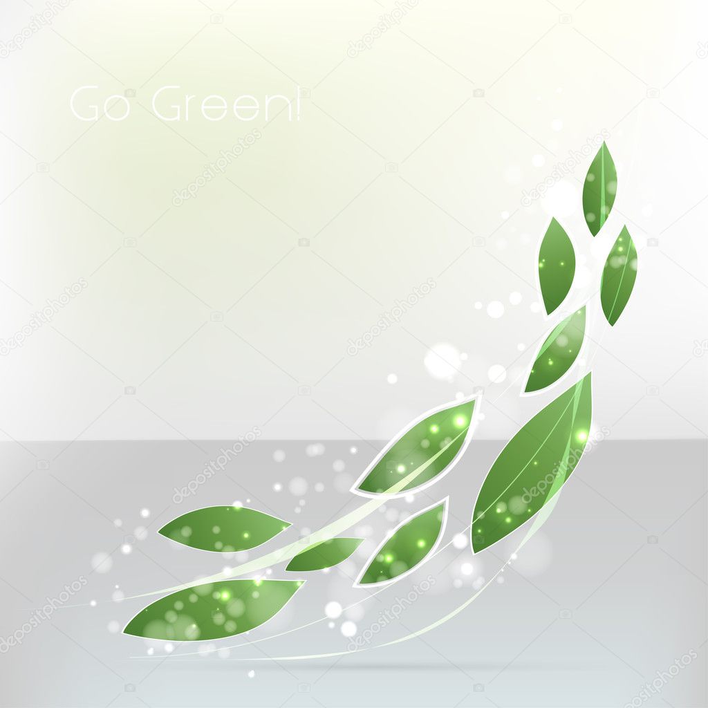 Green leaves abstract background Stock Vector by ©torokimola 52341681