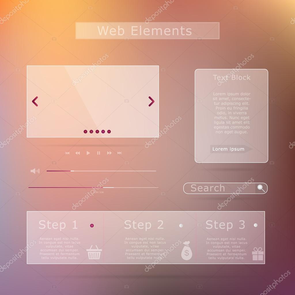 Web elements collection set Stock Vector Image by ©torokimola #52783061