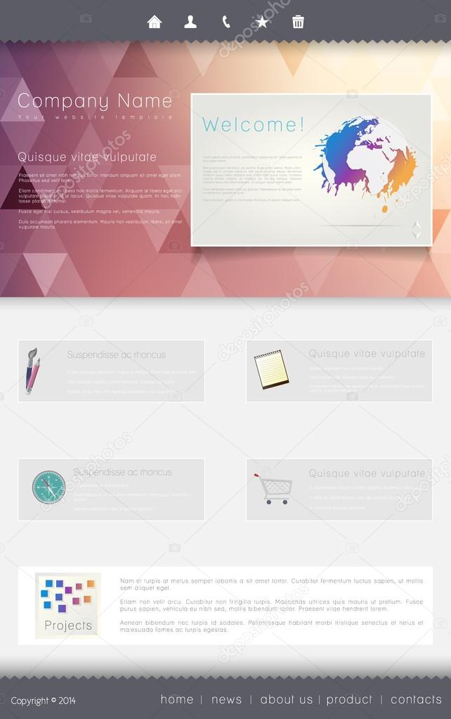 Website template Stock Vector by ©torokimola 57835023