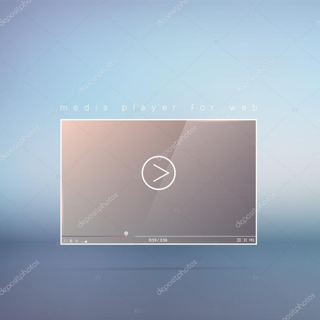 Video player, media interface for web Stock Vector Image by ©torokimola ...