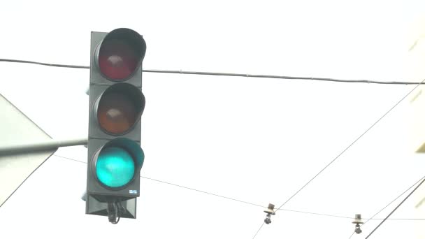 Traffic light on the road regulates traffic ⬇ Video by © sun.stock ...