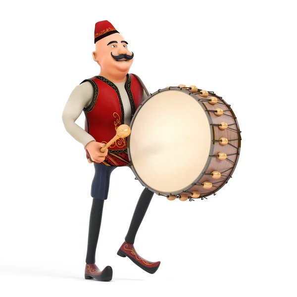 3D Traditional Ramadan Drummer and drum — Stock Photo © zydesign #42928583