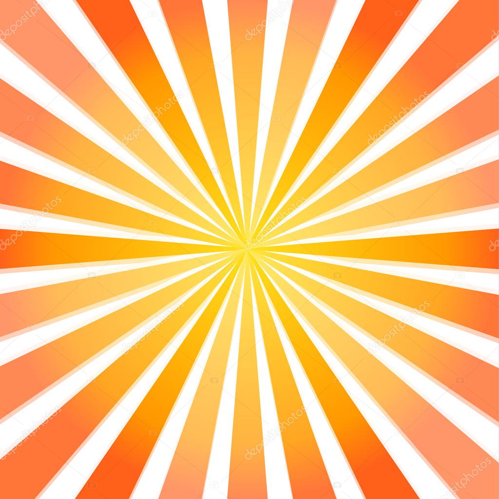 Fullscreen vector sun beam from center to the edges (yellow to d Stock ...