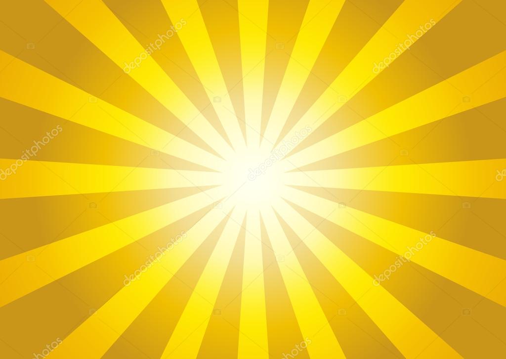 Yellow color burst - sun rays from center to sides Stock Vector Image ...