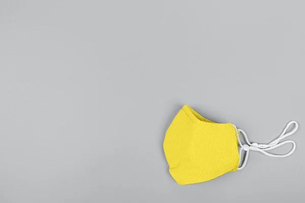 Flat lay of Protective face mask. Colors of the year 2021: ultimate ...