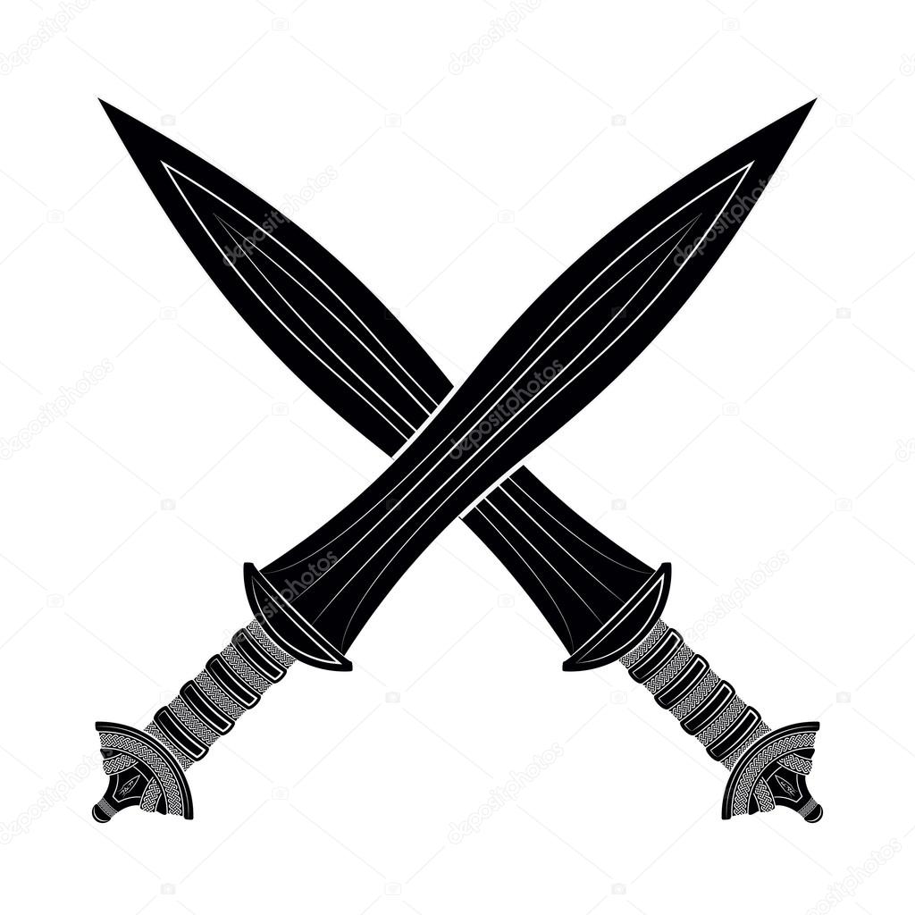 Crossed Swords Silhouette