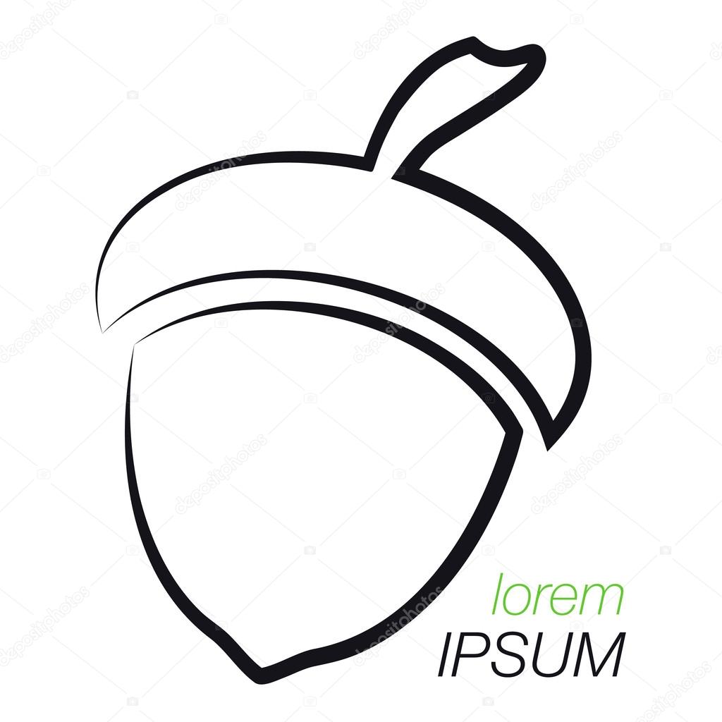 Acorn outlines | Acorn Logo. Outline Acorn. Template Logo Company ... Acorn outlines | Acorn Logo. Outline Acorn. Template Logo Company ...