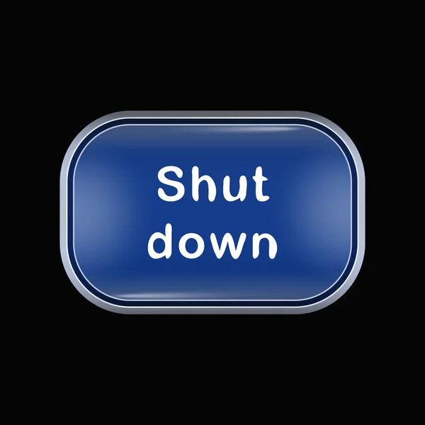 Start Stop glossy button on black — Stock Vector © pockygallery #11947501