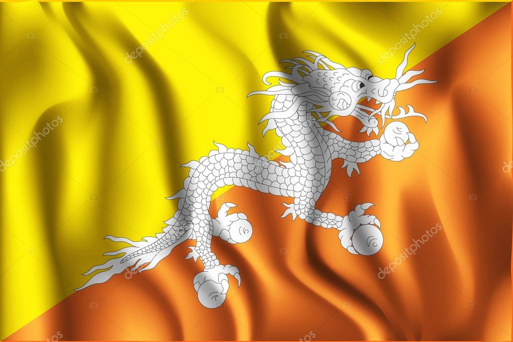 Flag of Bhutan. Rectangular Shape Icon ⬇ Vector Image by © Simeon.VD ...