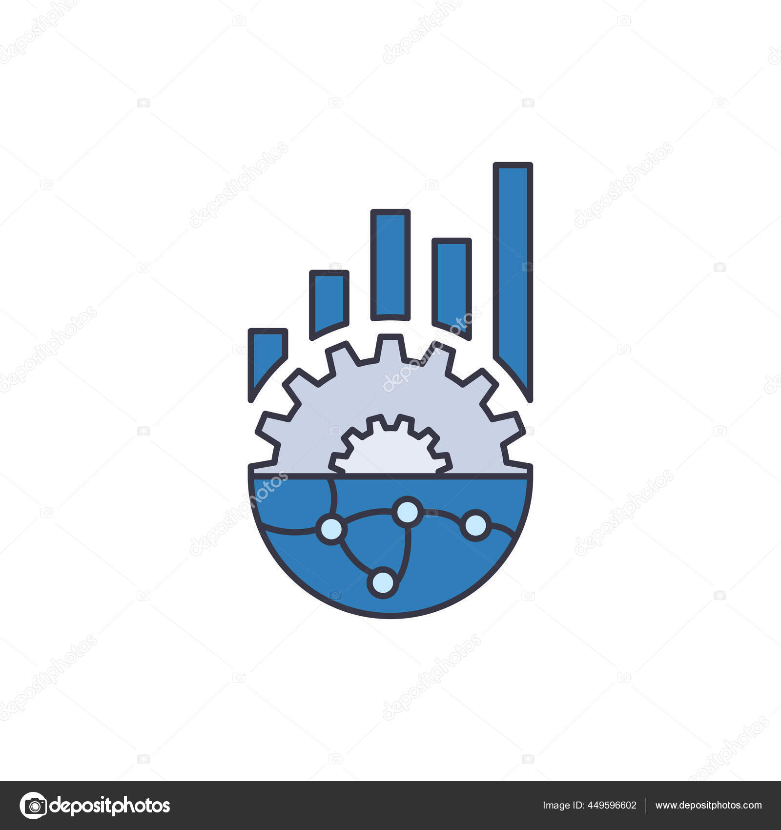 Operation Icon Color Line Outline Vector Sign Linear Style Pictogram ...