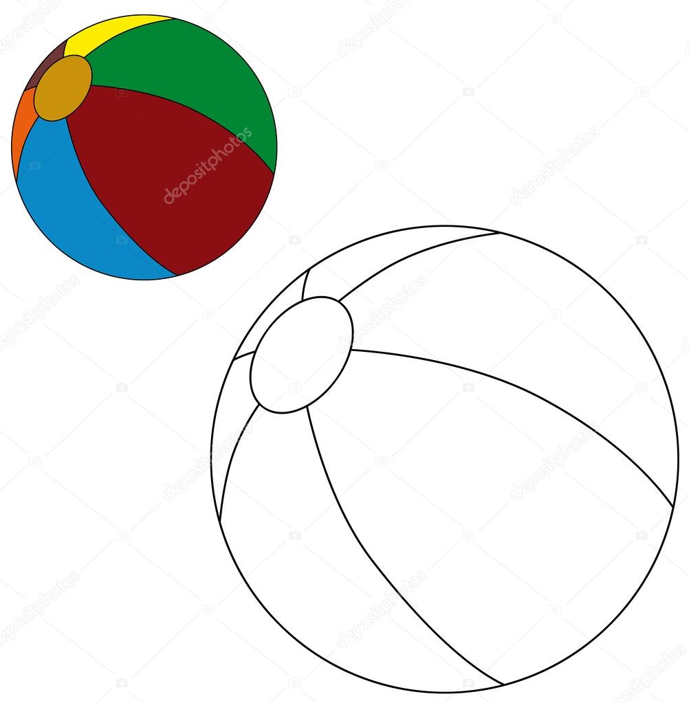 Ball - coloring page — Stock Photo © agaes8080 #53522961