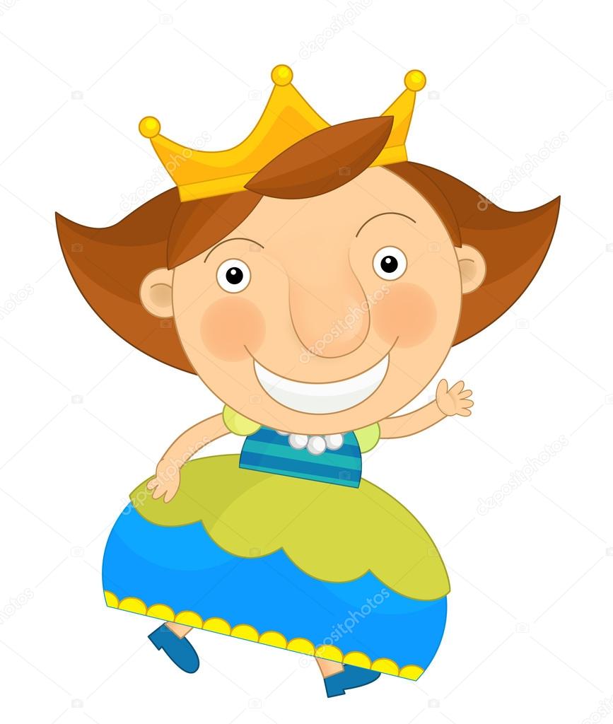 Cartoon princess child — Stock Photo © agaes8080 #55321323