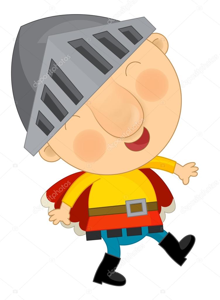 Cartoon knight illustration Stock Photo by ©agaes8080 77095565