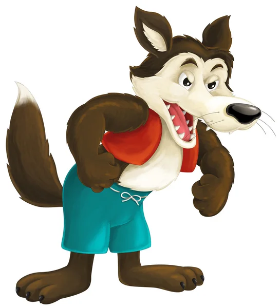 Cartoon fairy tale wolf Stock Photo by ©agaes8080 80080856