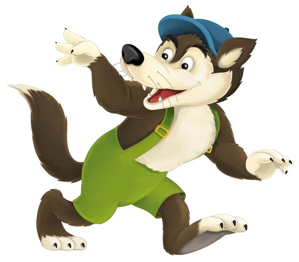 Cute cartoon wolf Stock Illustration by ©agaes8080 #153745002