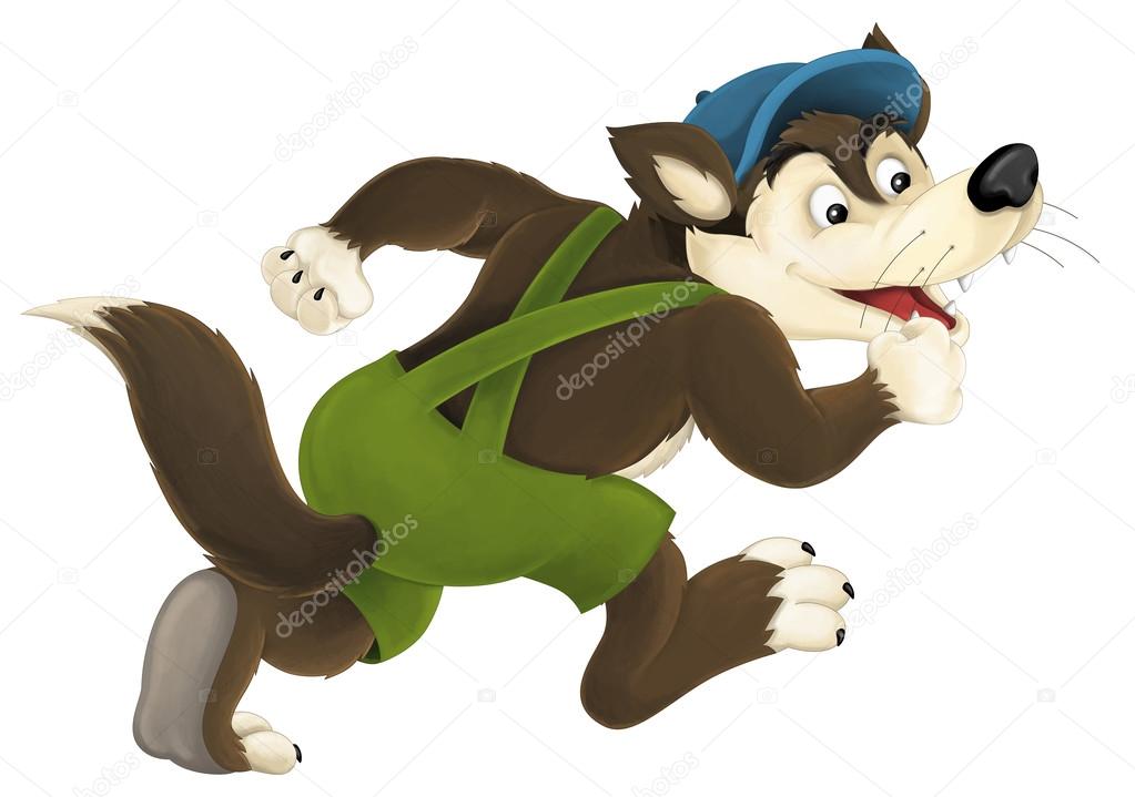 Cartoon fairy tale wolf Stock Photo by ©agaes8080 80081218