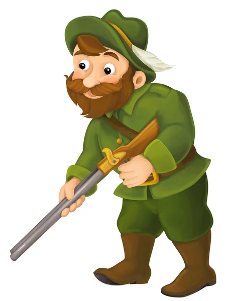 Cartoon happy hunter Stock Photo by ©agaes8080 143115073