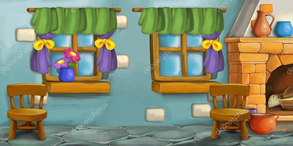 Cartoon scene - house Stock Illustration by ©agaes8080 #92711948