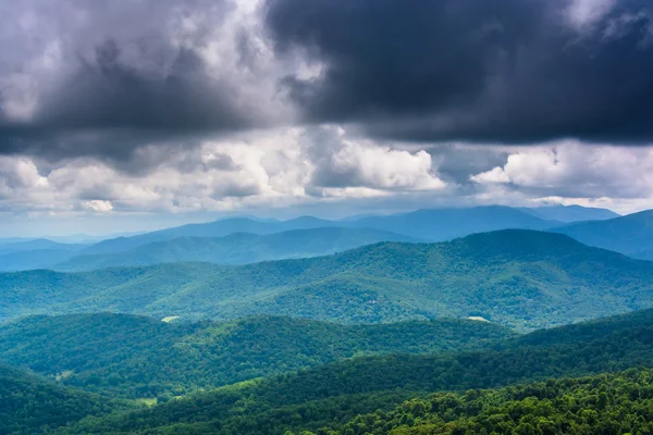 Layers of the Blue Ridge, seen in Shenandoah National Park, Virg Stock ...